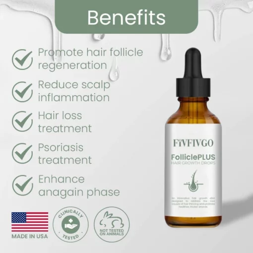 Fivfivgo™ FolliclePLUS Hair Growth Drops - Moonqo Store